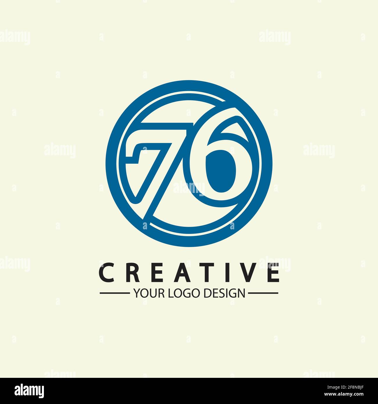 logo design number 76 image vector illustration Stock Vector Image ...