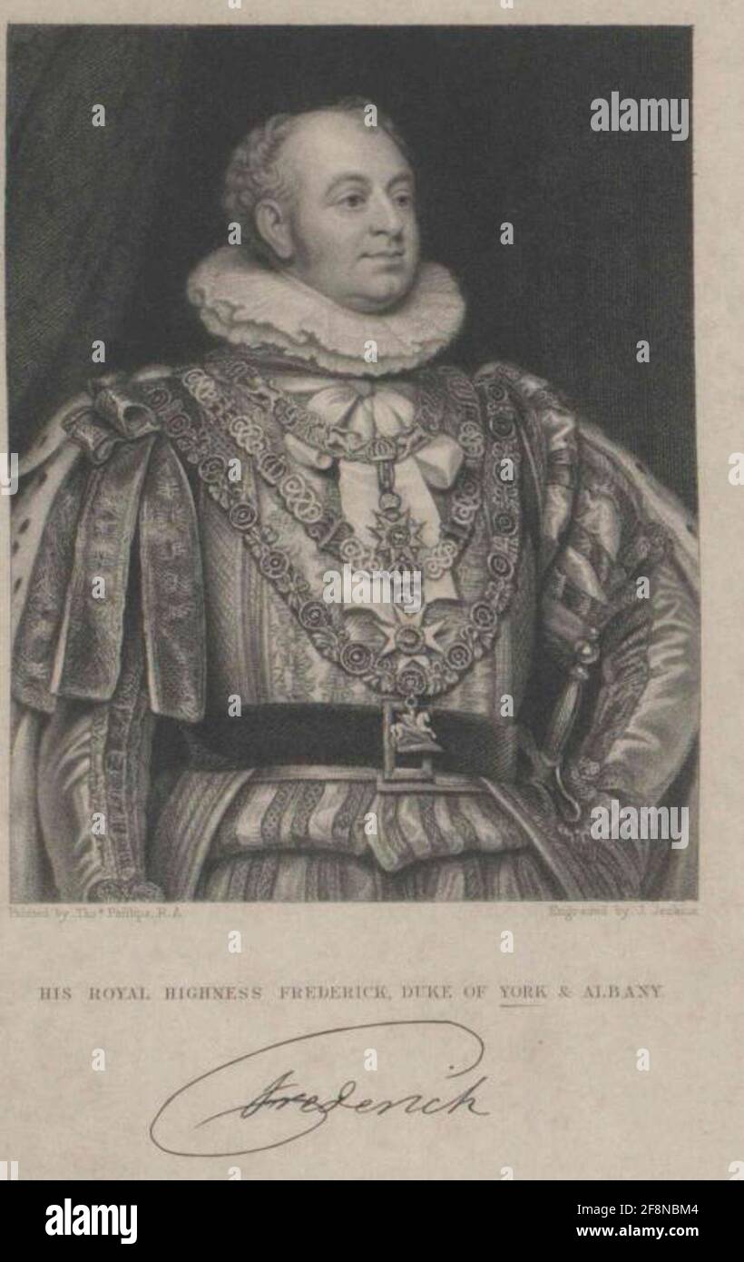 Friedrich August, Duke of York and Albany Stock Photo - Alamy