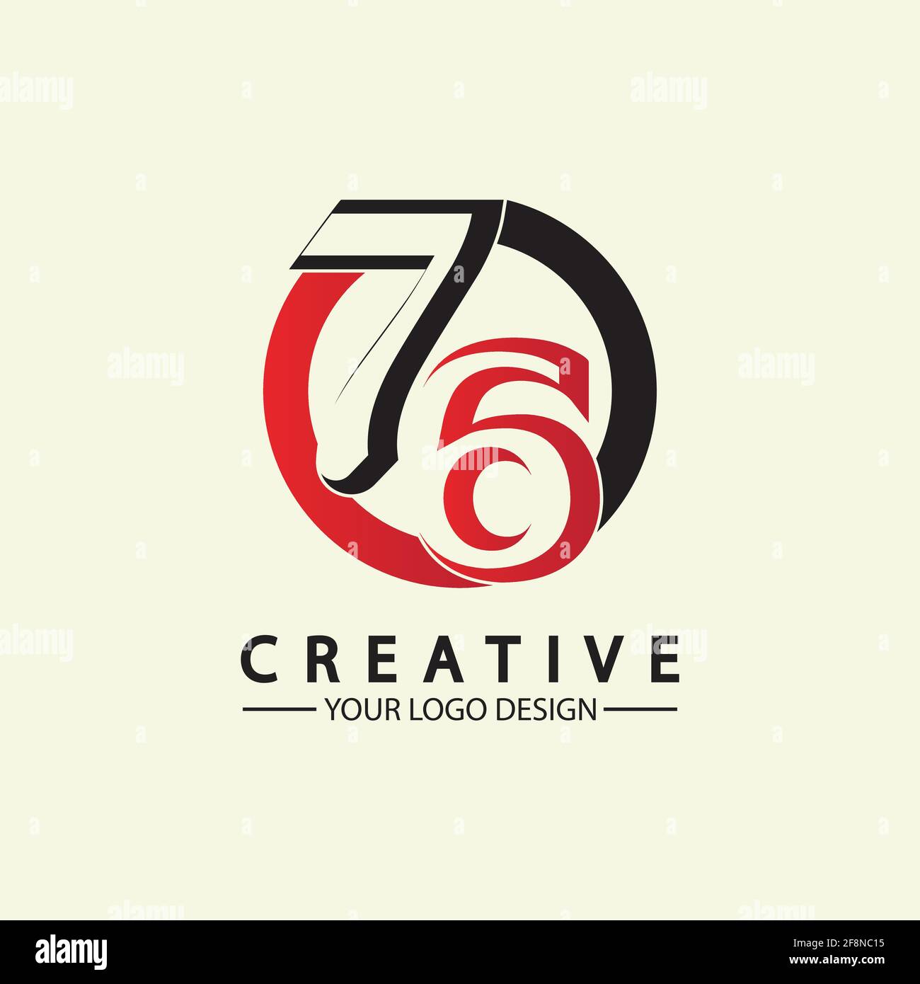logo design number 76 image vector illustration Stock Vector Image ...