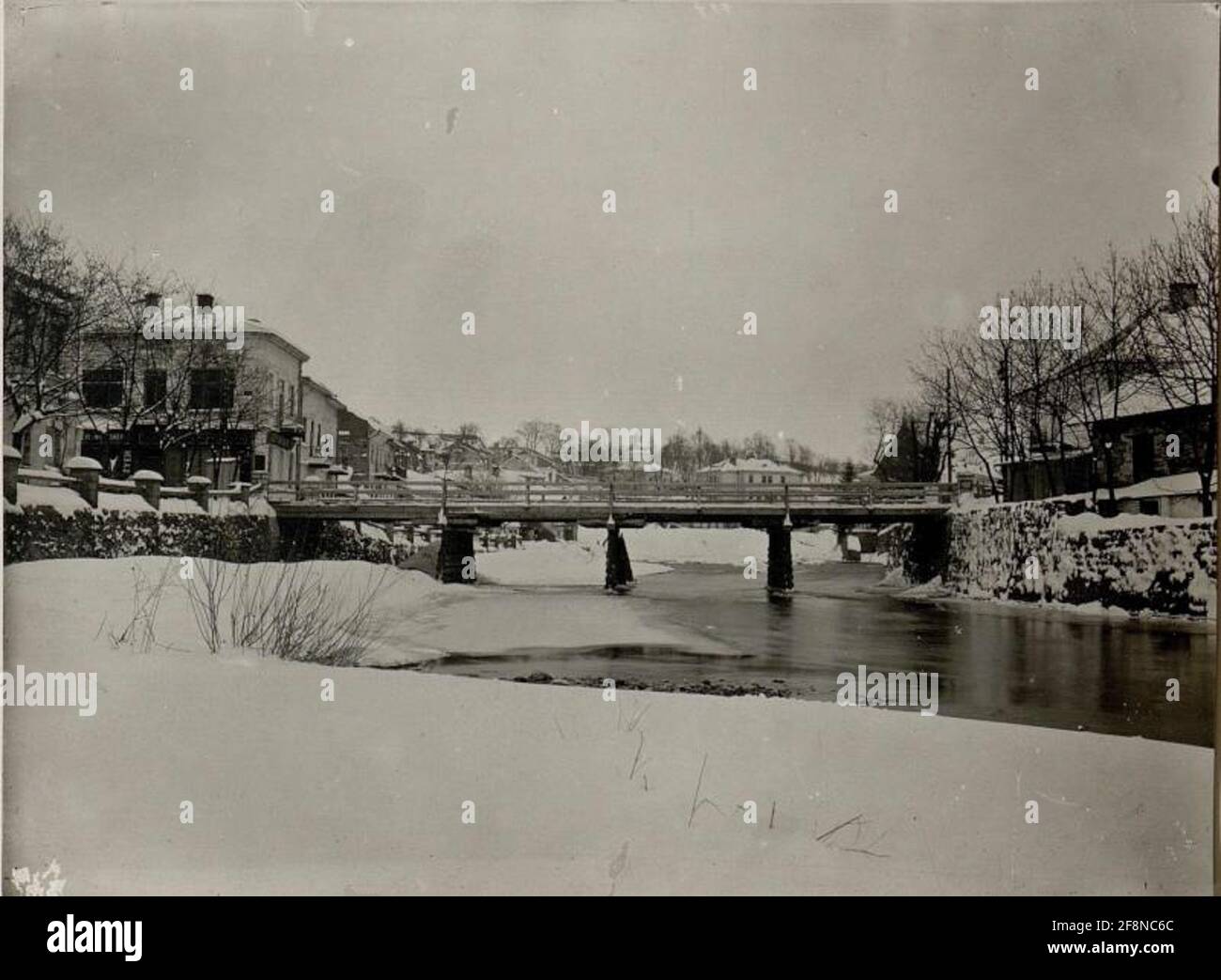 Road bridge over the Typa, in the southern parts of Buczacz, the ...
