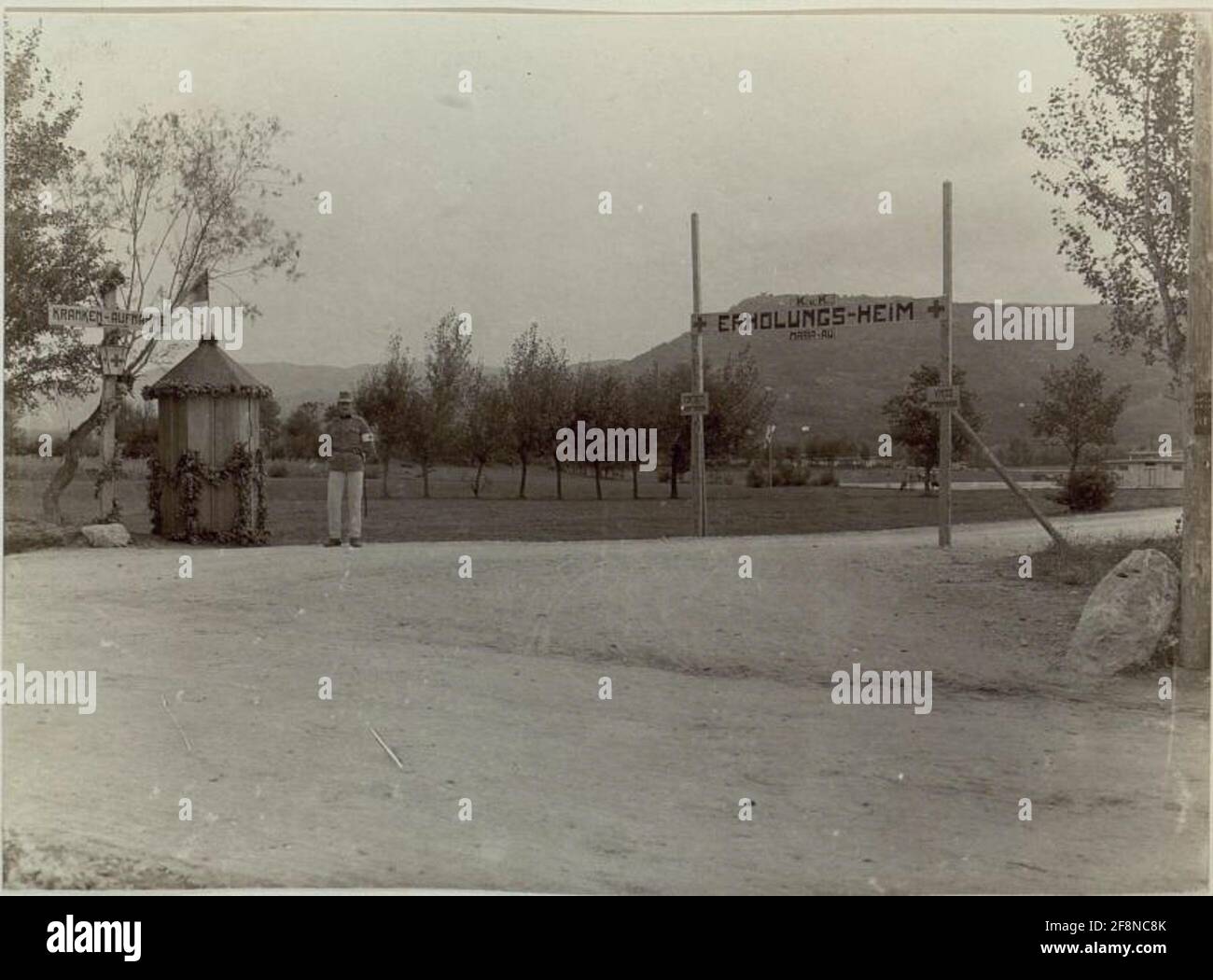 Entrance to the recreational home Maria-au Stock Photo - Alamy