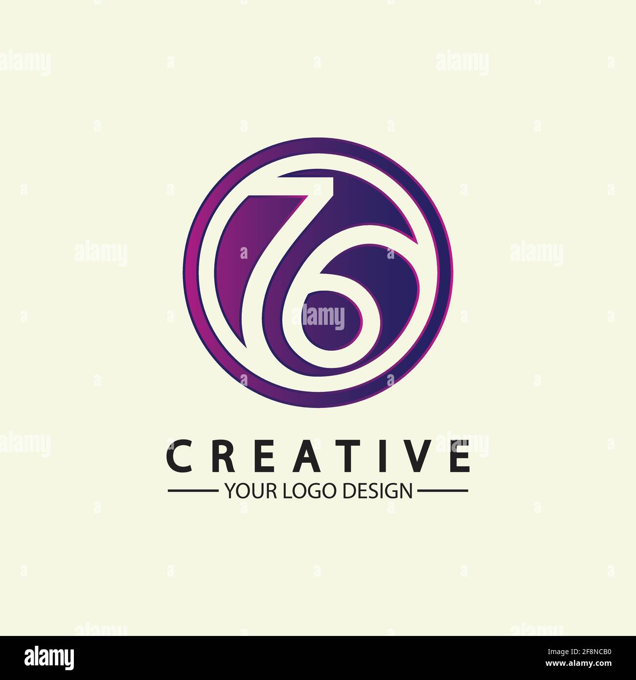 logo design number 76 image vector illustration Stock Vector Image ...