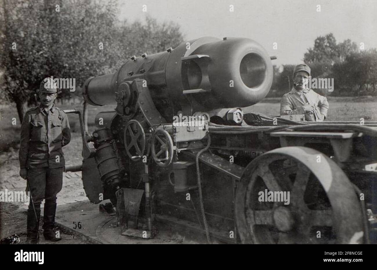 30.5 cm mortar battery Stock Photo - Alamy