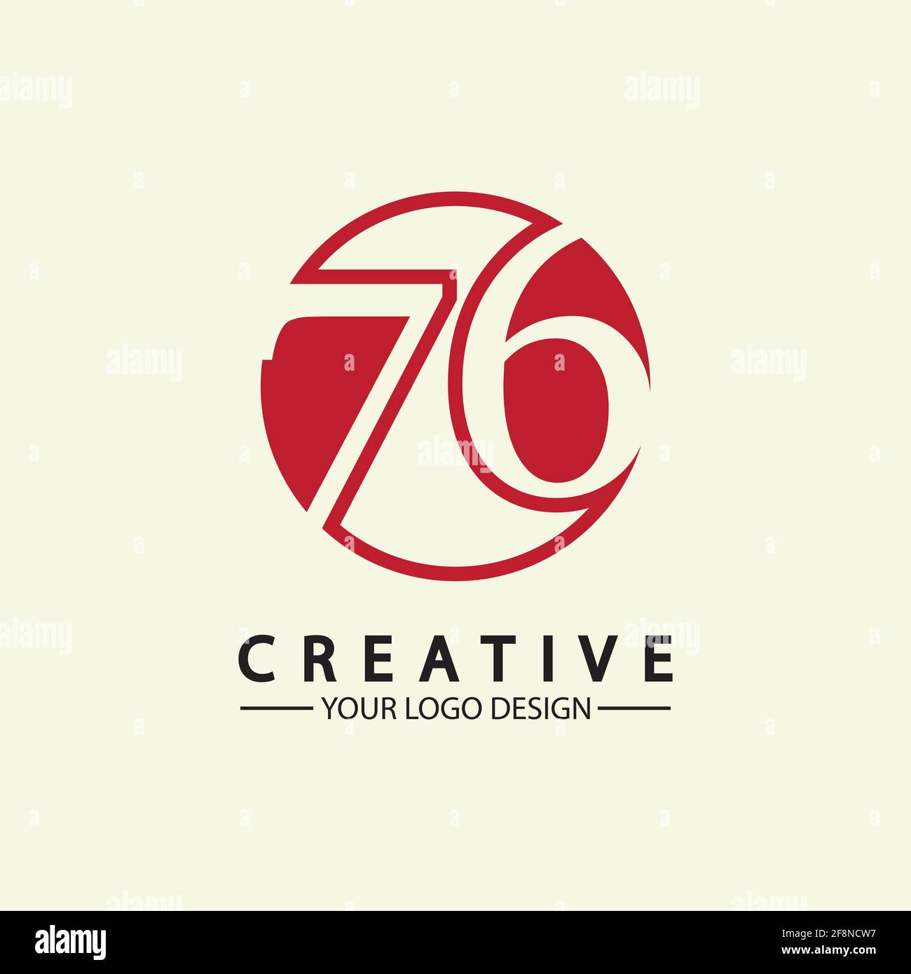 logo design number 76 image vector illustration Stock Vector Image ...