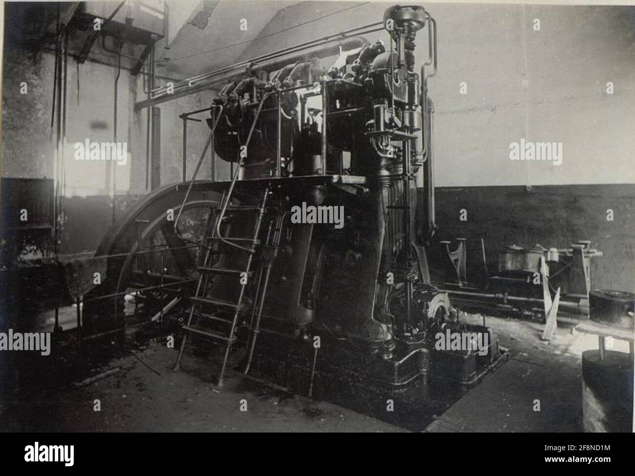 CONEGLIANO, cotton mill diesel engine Stock Photo - Alamy