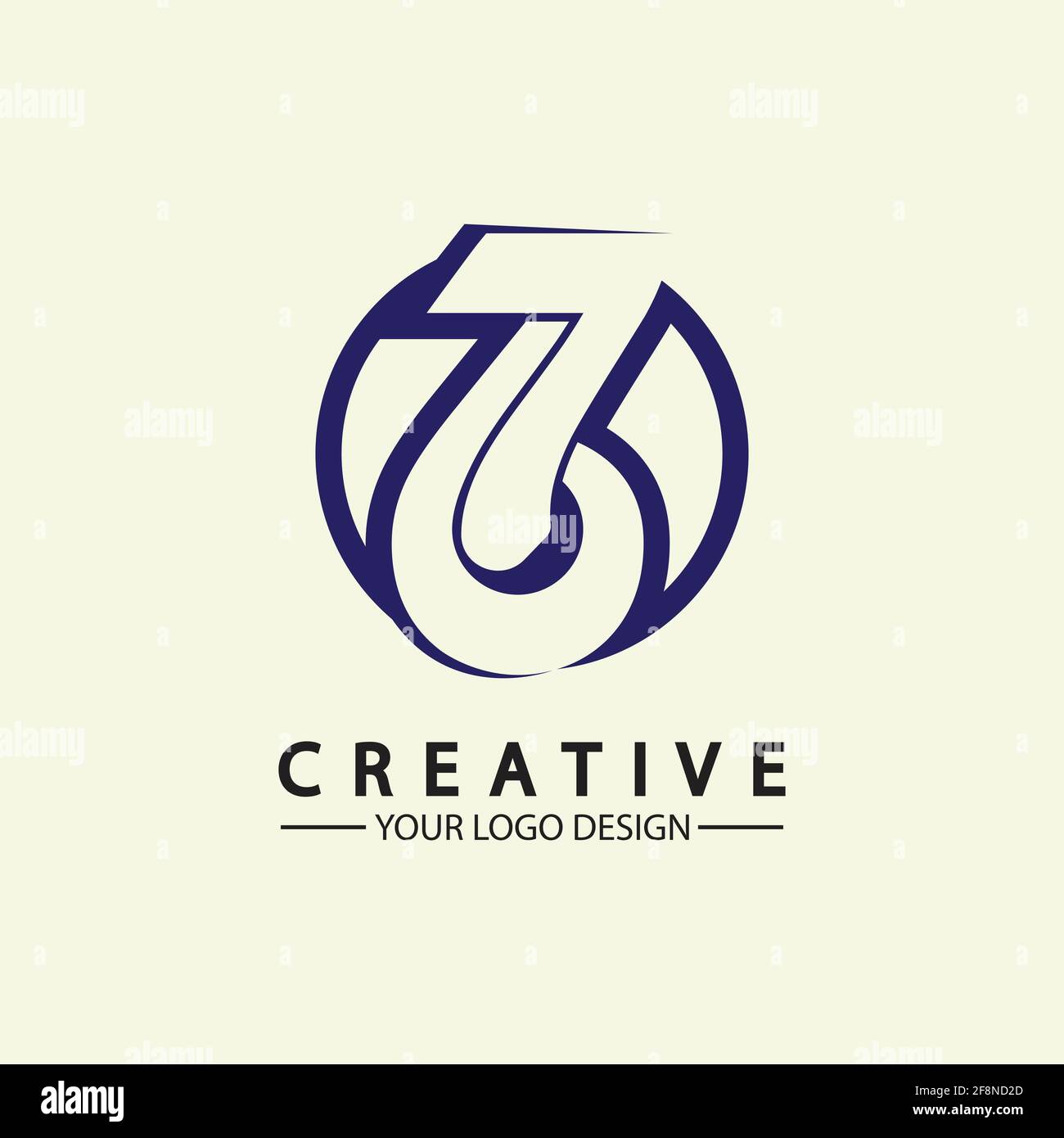 76 number logo design hi-res stock photography and images - Alamy