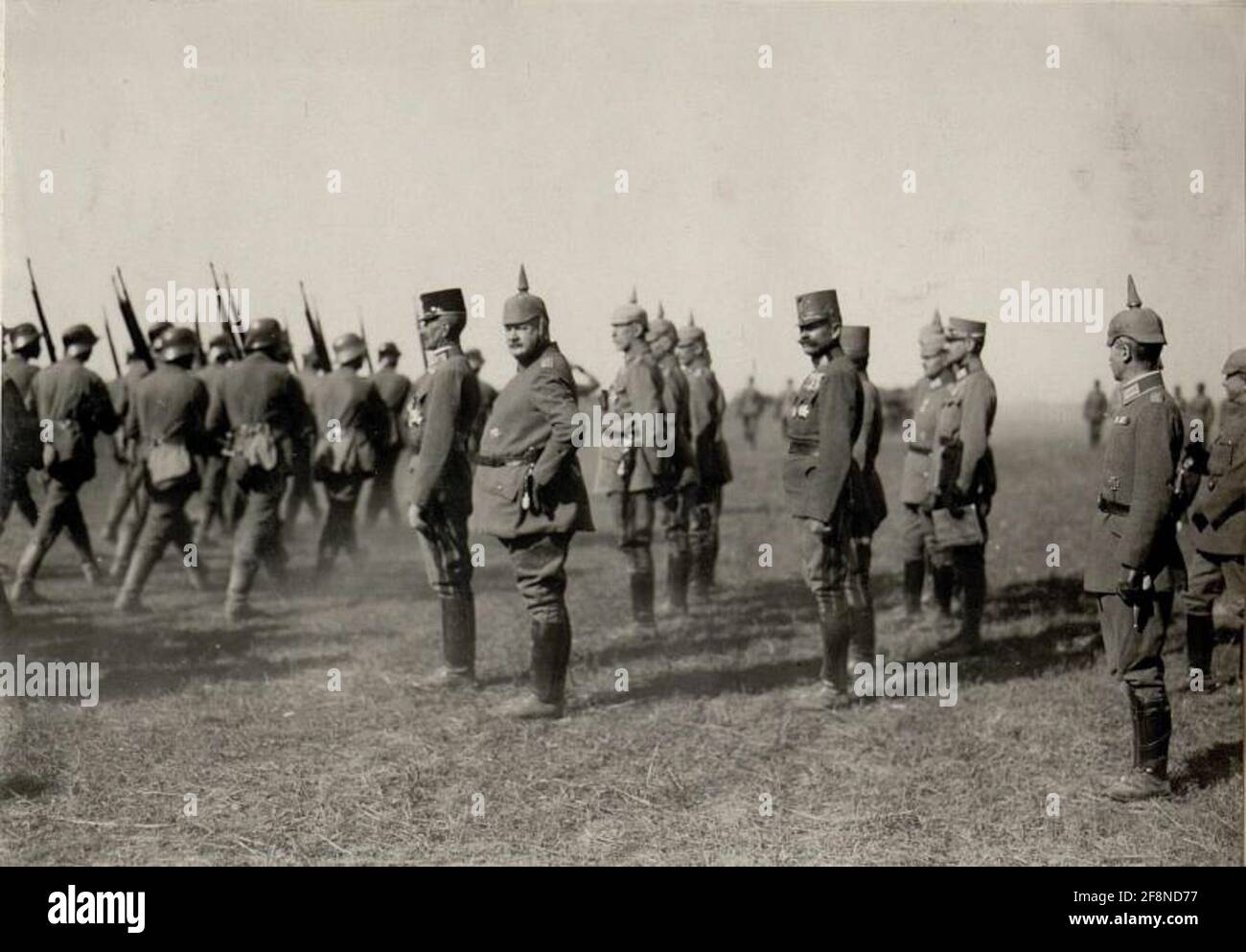 Inspecting the German Infantry Division 223 by headquarters Böhm-Ermoli ...