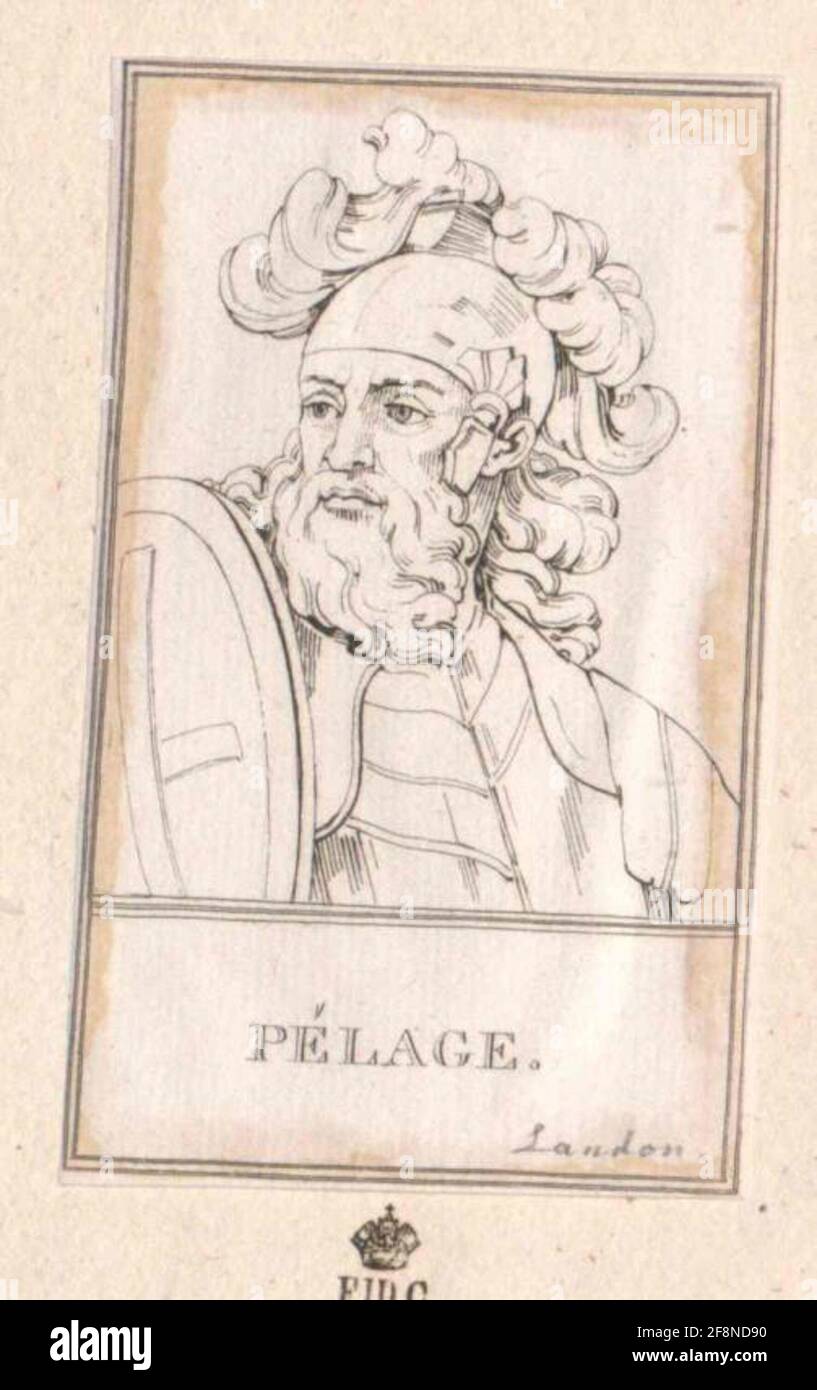 Pelagius, King of Asturias Stock Photo - Alamy