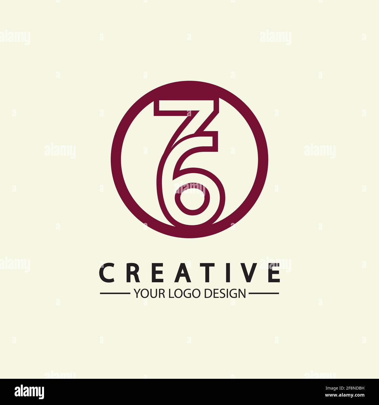 logo design number 76 image vector illustration Stock Vector Image ...
