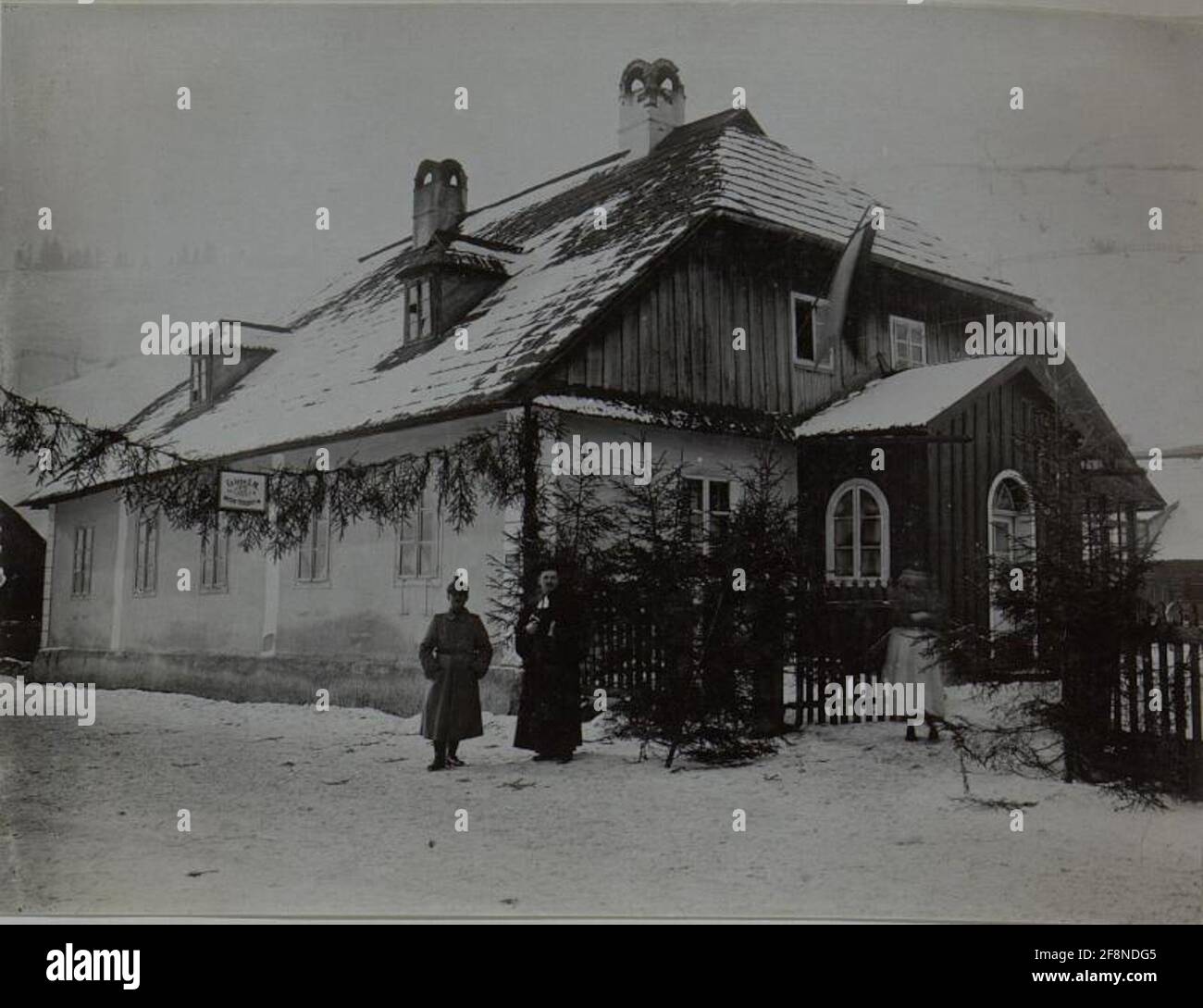 Evang.Pfarrhaus in Jacobeny with Evang.Feldkuraten Sykora Stock Photo ...