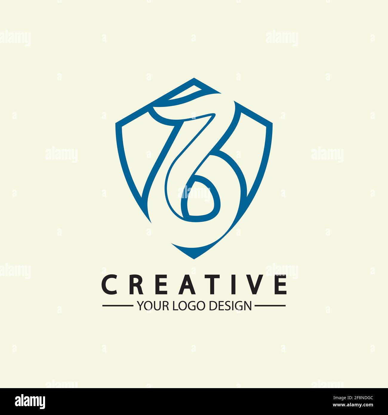 logo design number 76 image vector illustration Stock Vector Image ...