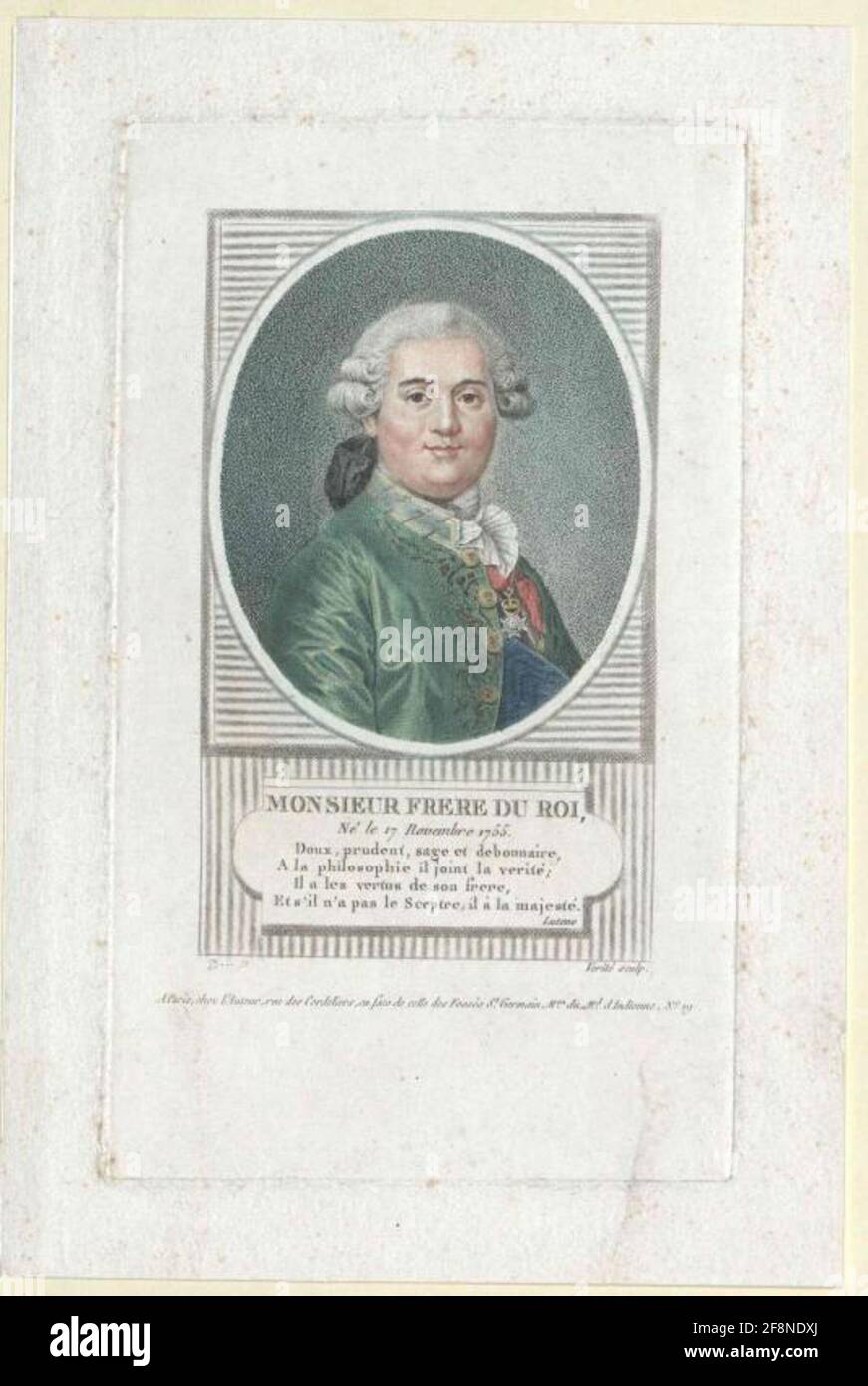 Ludwig Xviii., King of France Stock Photo - Alamy