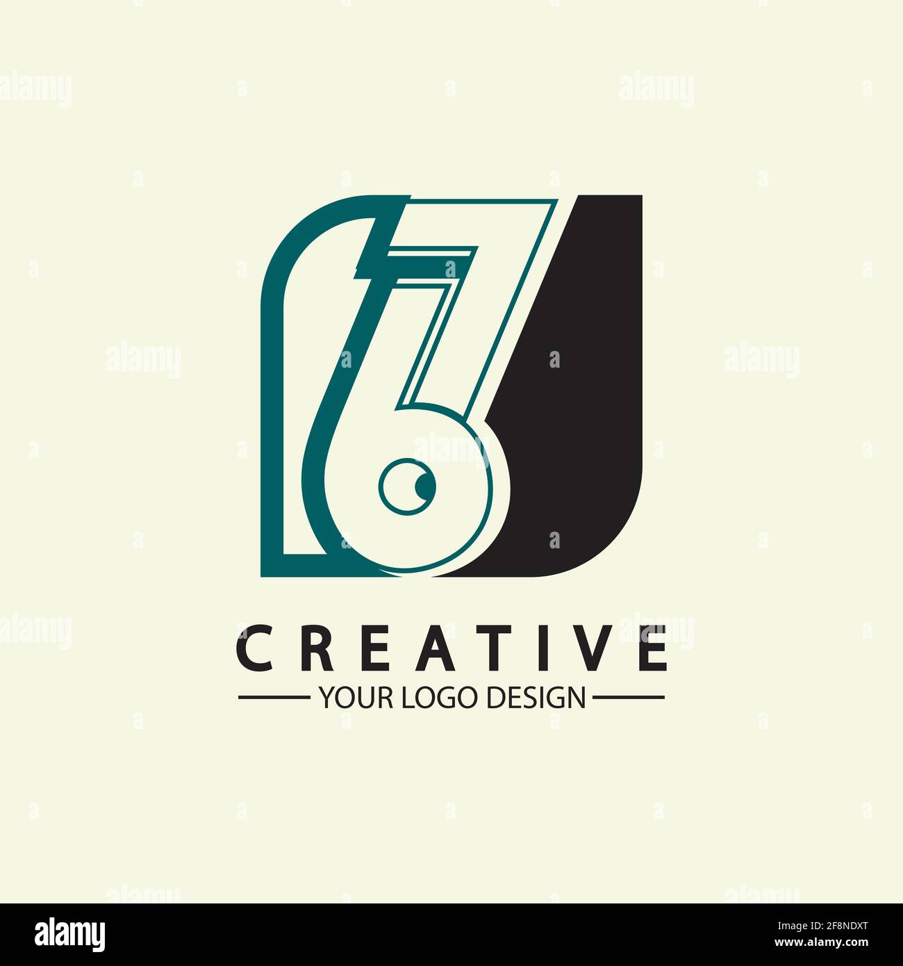 logo design number 76 image vector illustration Stock Vector Image ...