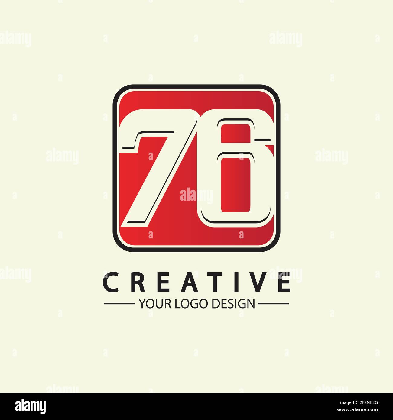 logo design number 76 image vector illustration Stock Vector Image ...
