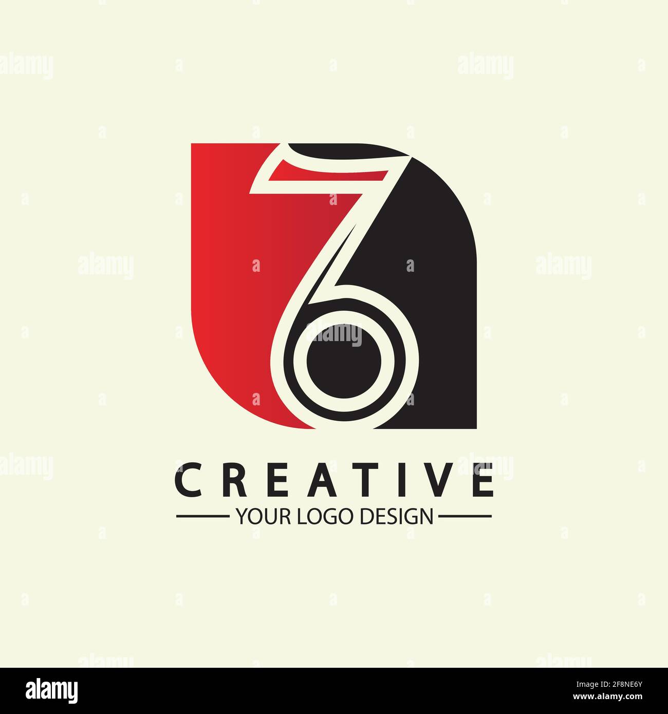 logo design number 76 image vector illustration Stock Vector Image ...