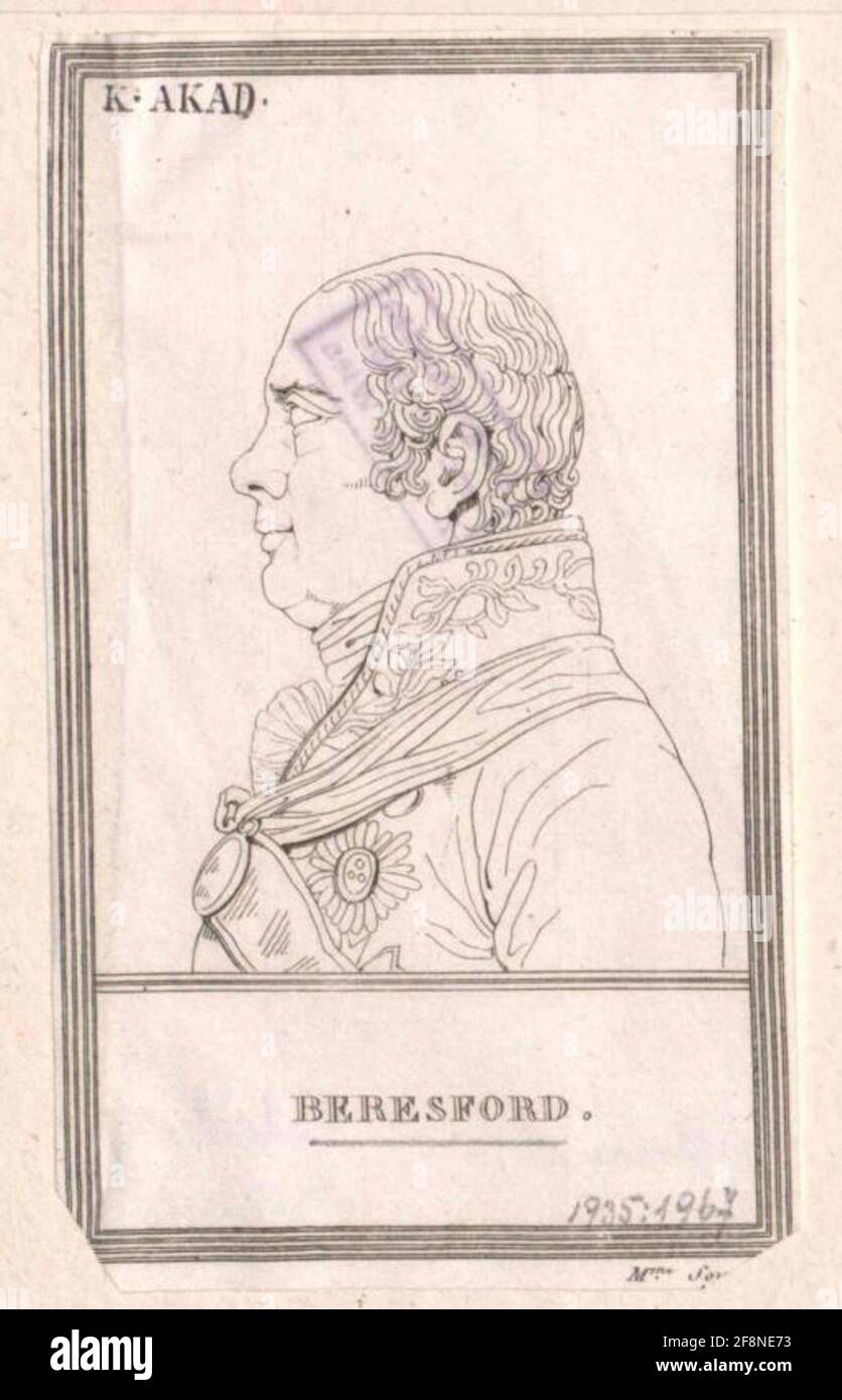 1st viscount beresford hi-res stock photography and images - Alamy