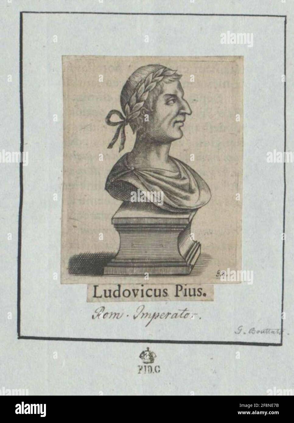 Ludwig I, the religious, Roman emperor Stock Photo - Alamy