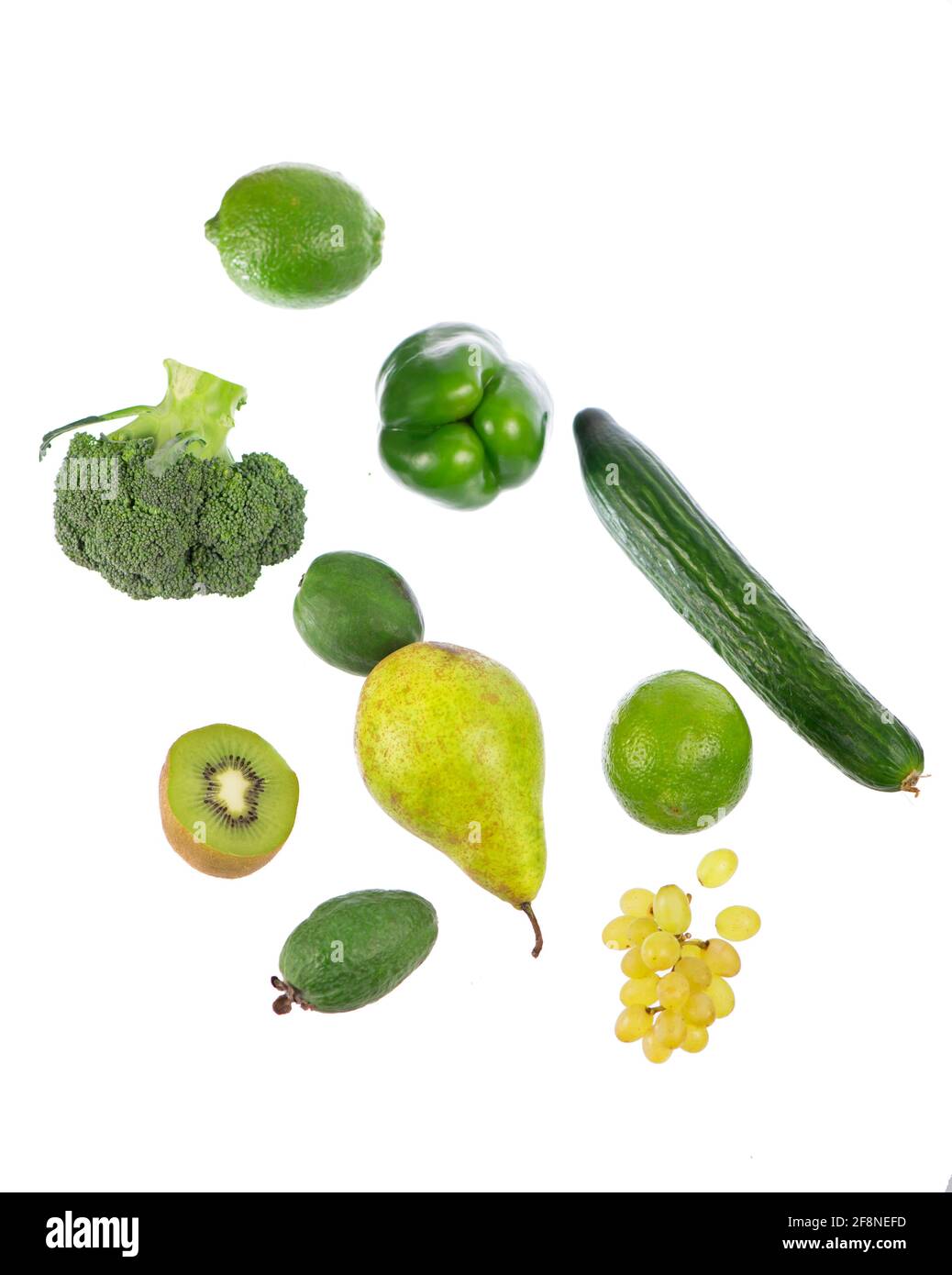 fresh vegetables with leaves isolated on white background Stock Photo ...