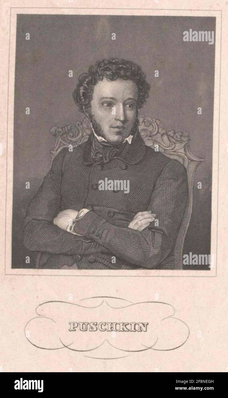 Pushkin, Alexander Sergeyevich Stock Photo - Alamy