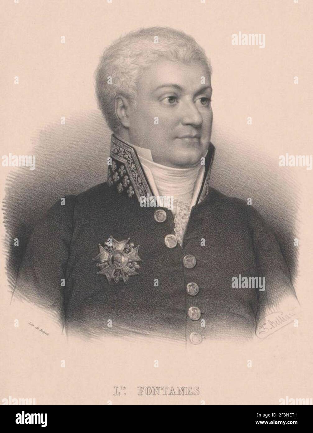 Fontanes, Louis Marquis de Stock Photo - Alamy