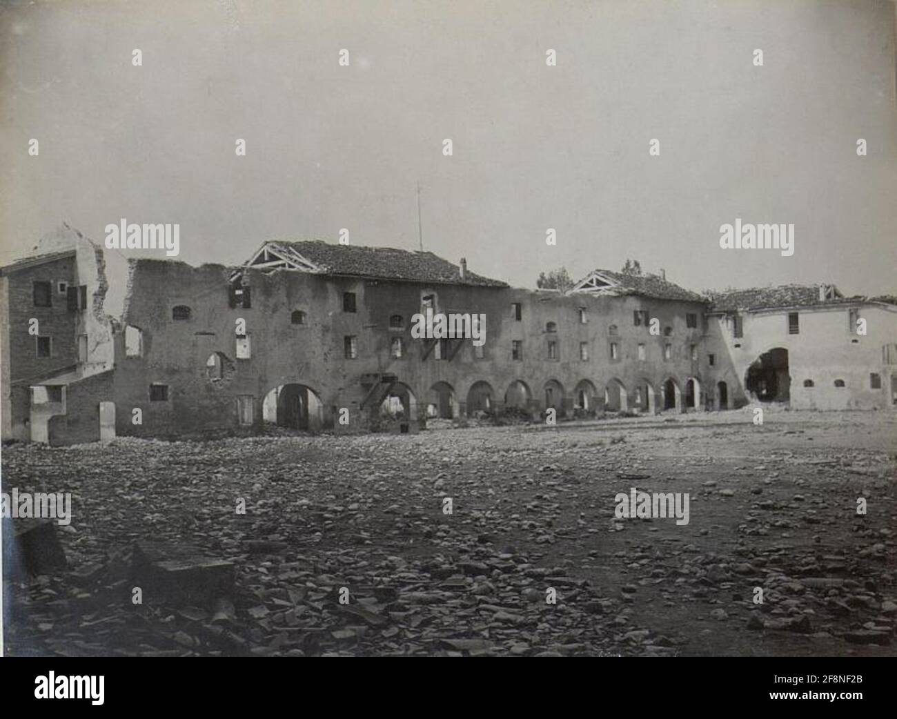 Mandre Italian barracks Stock Photo - Alamy