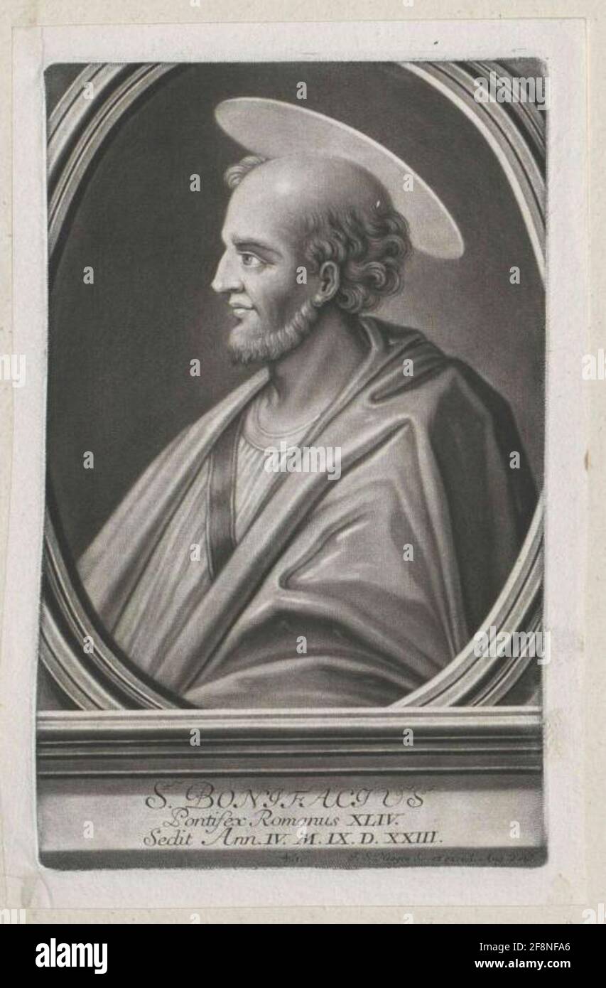 Bonifatius I., Pope Stock Photo - Alamy