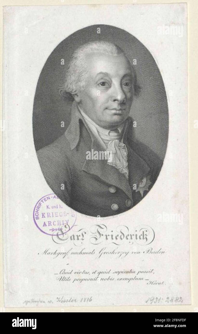 Karl Friedrich, Grand Duke of Baden Stock Photo - Alamy