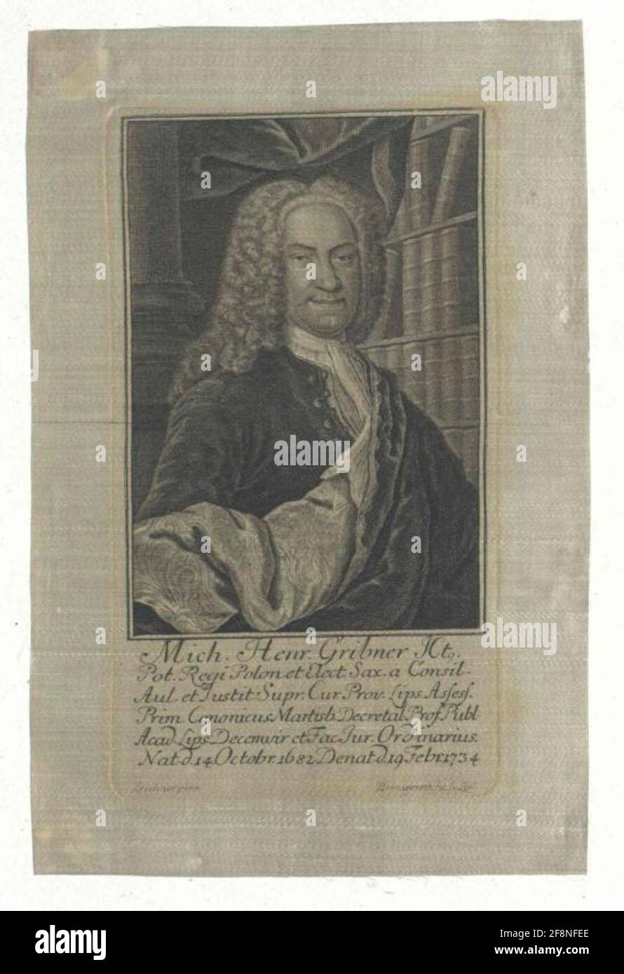 Griebner, Michael Heinrich Painter: Leichner, Heinrich (1684) Stecher ...