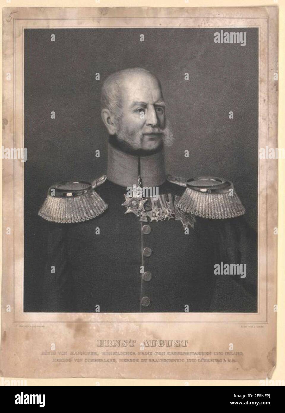 Ernst August II., King of Hanover Stock Photo - Alamy