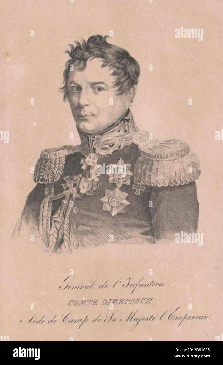 Diebitzsch-sabalkansky, Johann Karl Graf Stock Photo - Alamy