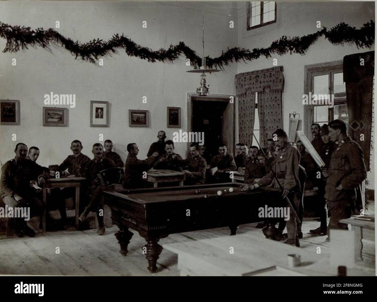 The soldier home of the 4th Mountain Brigade, the reserve of the XVI ...