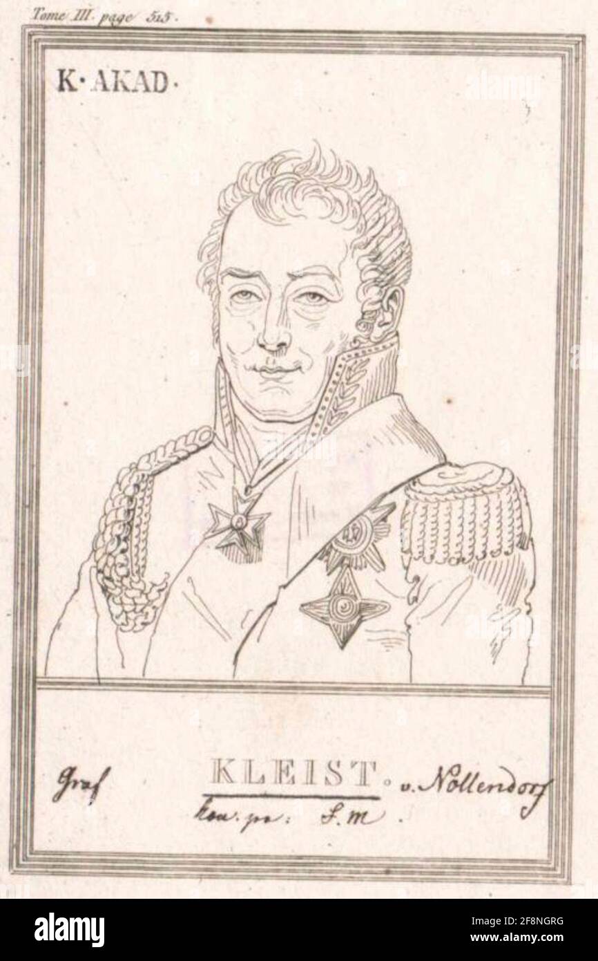 Kleist of Nollendorf, Friedrich Heinrich Graf Stock Photo - Alamy