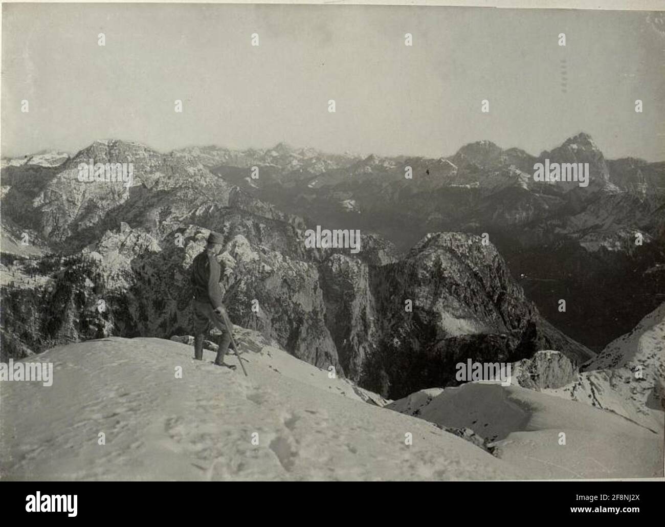 Panorama from the summit of the Grand Malch (1899) against northeast ...