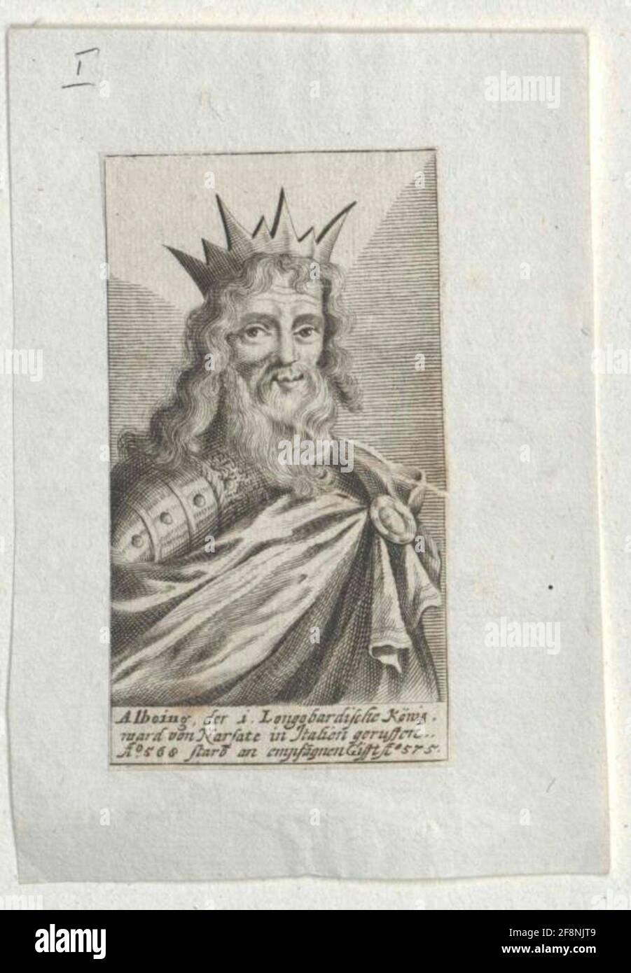 Alboin, King of Lombards Stock Photo - Alamy