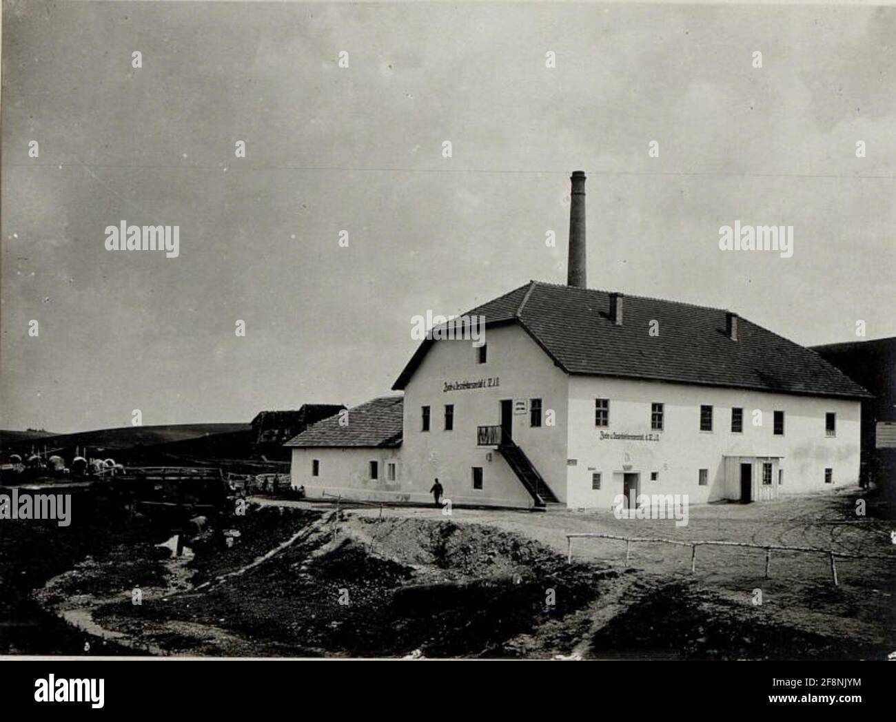 Bathing house of the 32 infantry division in Torhow 1917 Stock Photo ...
