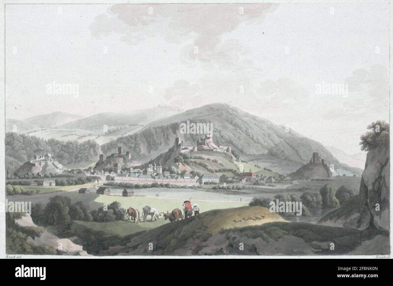 The city of Friesach. La Ville de Friesach Stock Photo - Alamy