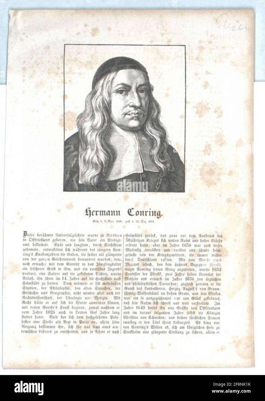 Hermann Conring High Resolution Stock Photography and Images - Alamy