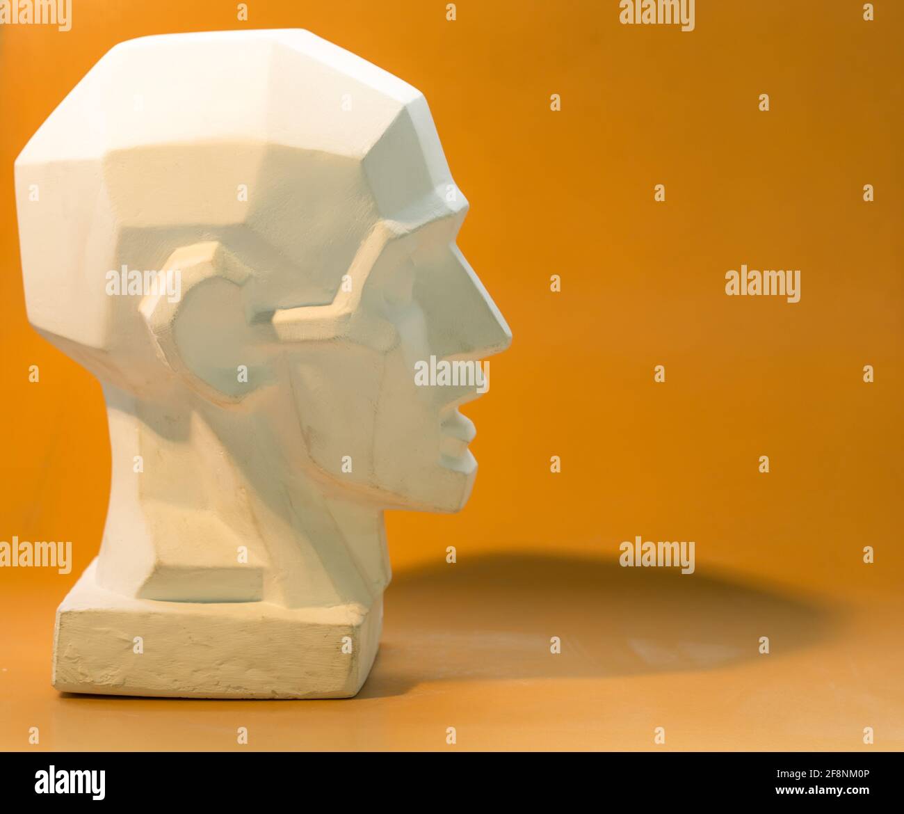Tutorial primitive plaster head model with selective light and shadows ...