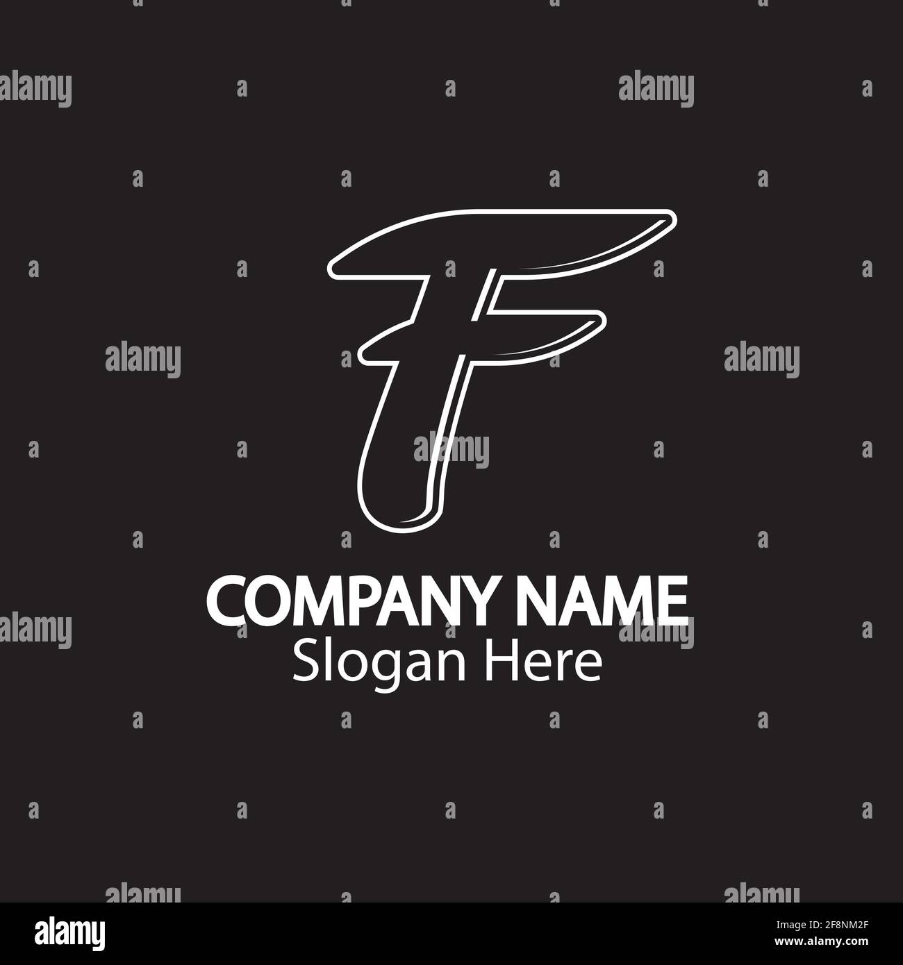 F Letter vector icon illustration design Stock Vector Image & Art - Alamy