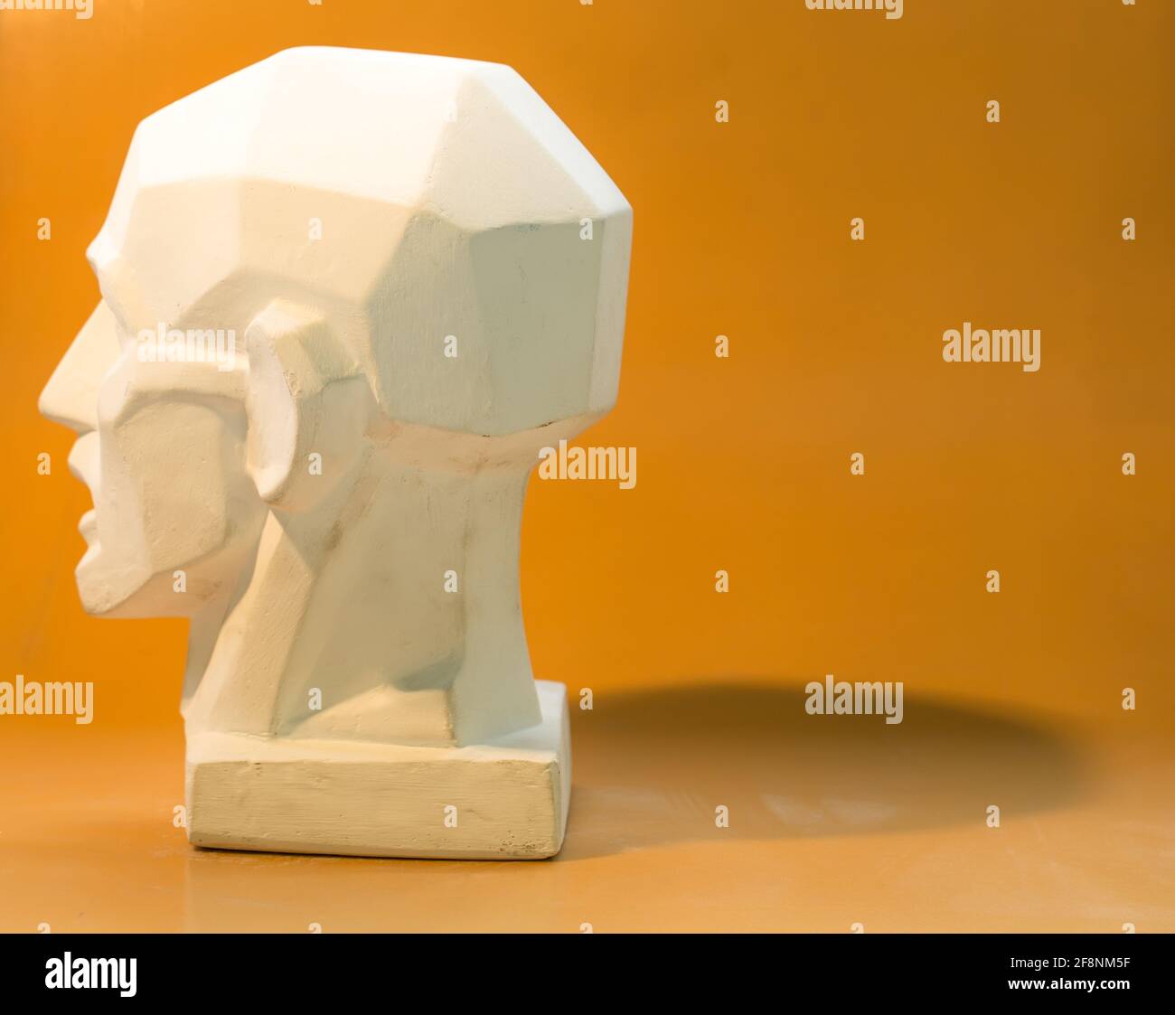 Tutorial primitive plaster head model with selective light and shadows ...