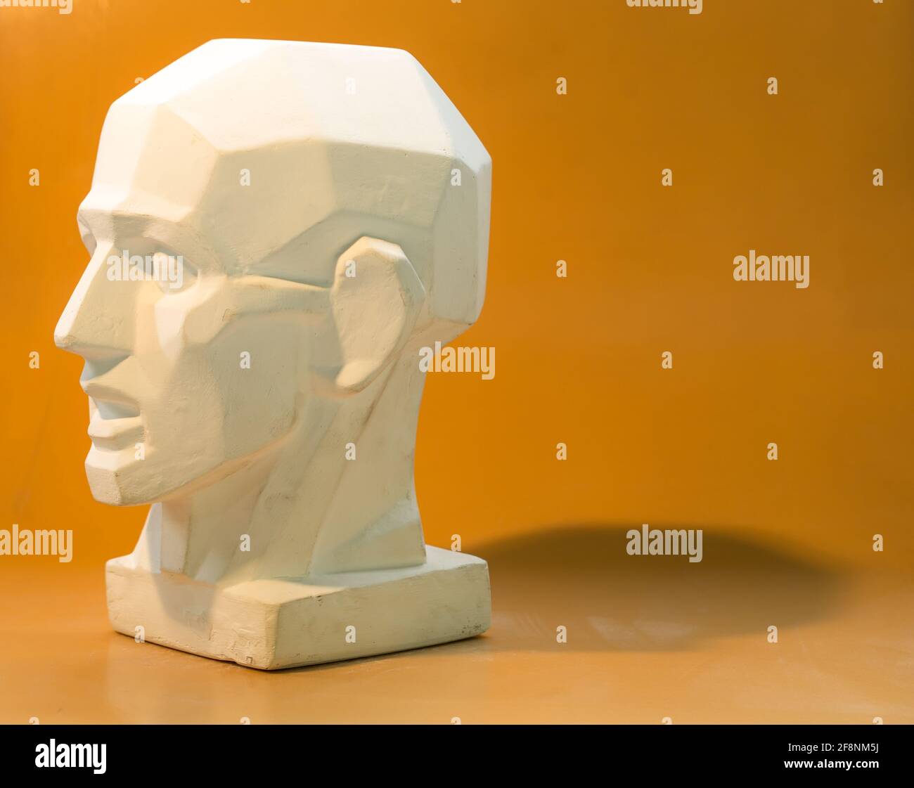 Tutorial primitive plaster head model with selective light and shadows ...