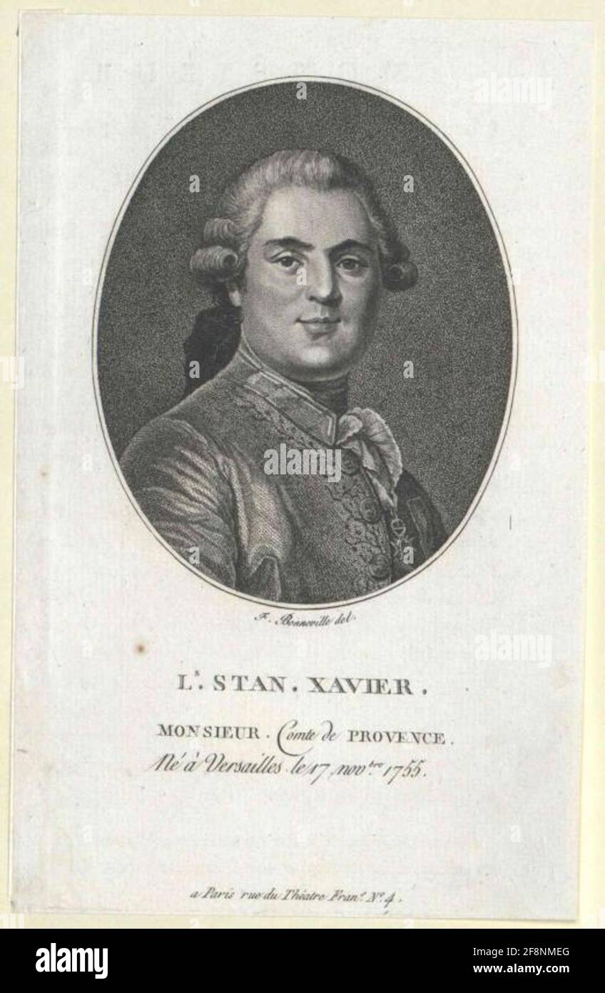 Ludwig Xviii., King of France Stock Photo - Alamy