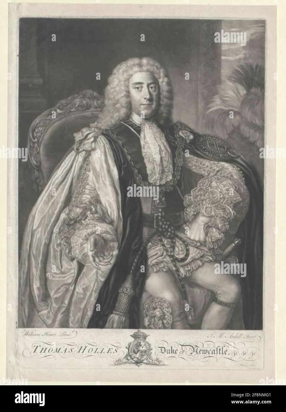 Newcastle, Thomas Pelham-Holles Duke of Stock Photo - Alamy