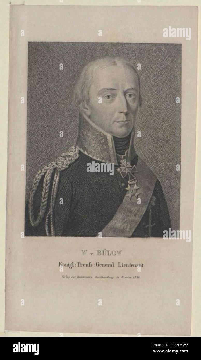 Bülow-dennewitz, Friedrich Wilhelm Graf Stock Photo - Alamy
