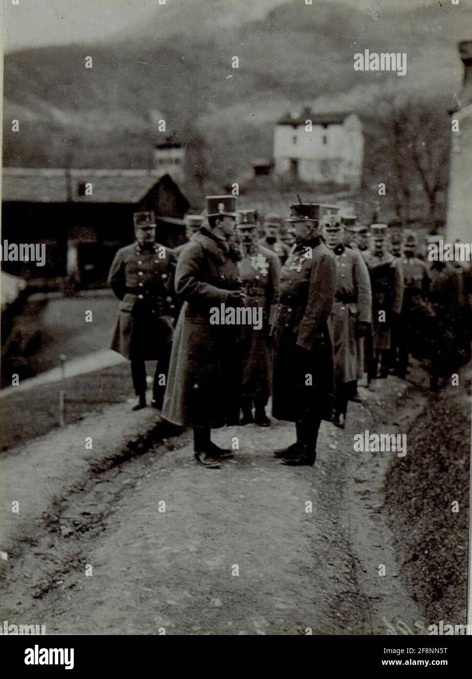 Kaiser Karl visited the 16th Korpskommando in Vrtovin, 10.4.1917 ...
