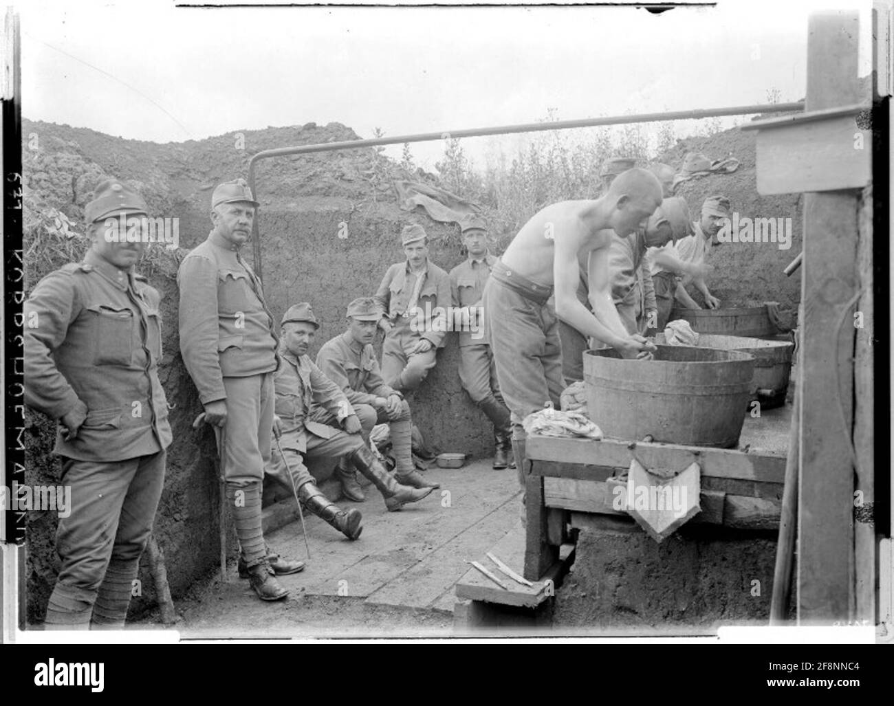 Laundry In a trench at HIR. 309; probably in area between Brzezany and ...