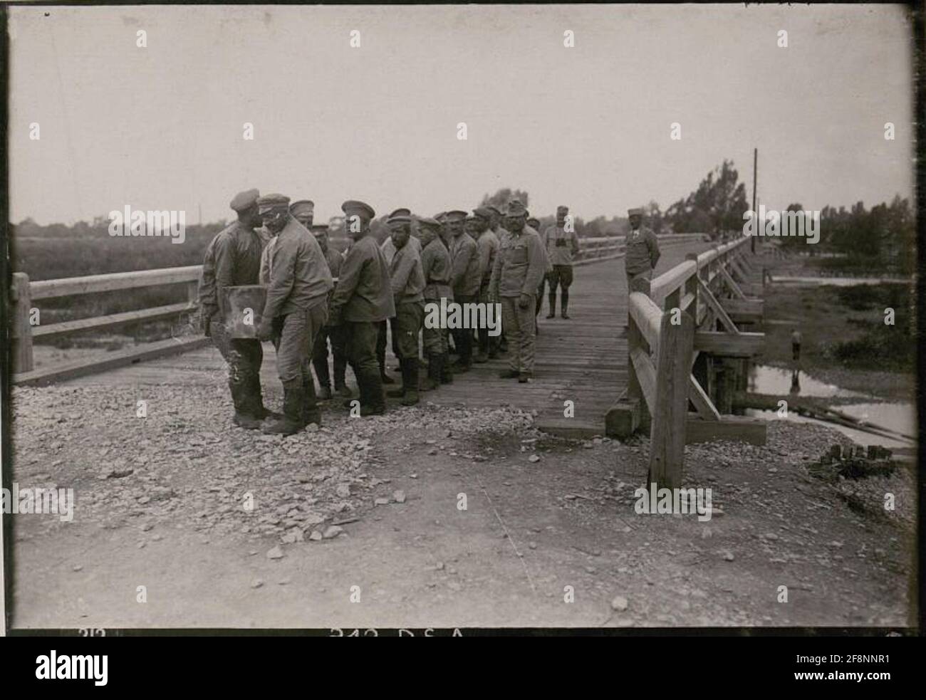 Prisoner of war in bridge construction in Stryj Stock Photo - Alamy