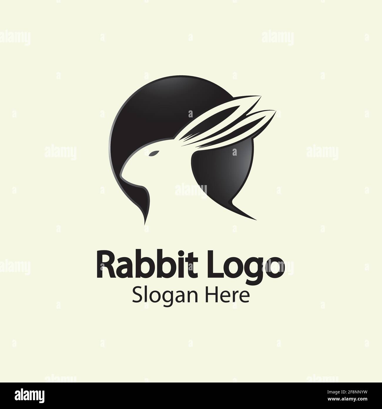 Rabbit Logo template vector icon illustration design Stock Vector Image ...