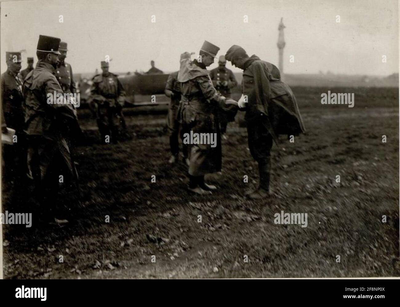 Kaiser Karl gives a wounded Stock Photo - Alamy