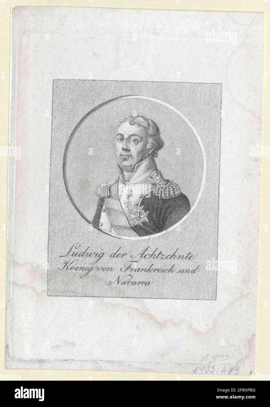 Ludwig Xviii., King of France Stock Photo - Alamy